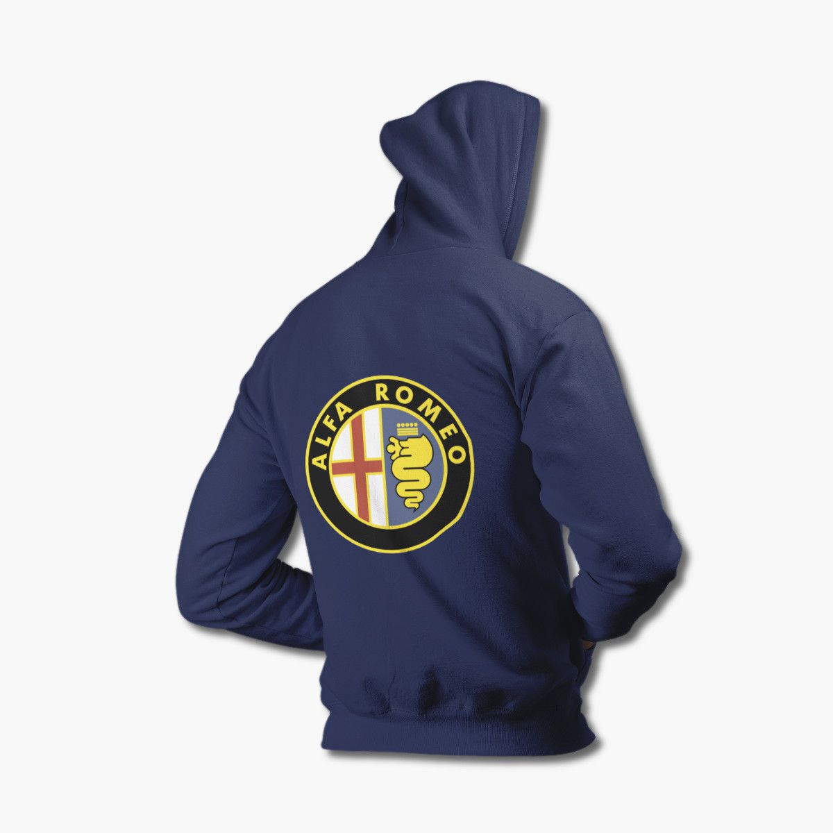 Alfa Romeo Zip Up Hoodie, Alfa Romeo Logo Zipper Hooded Sweatshirt – T ...